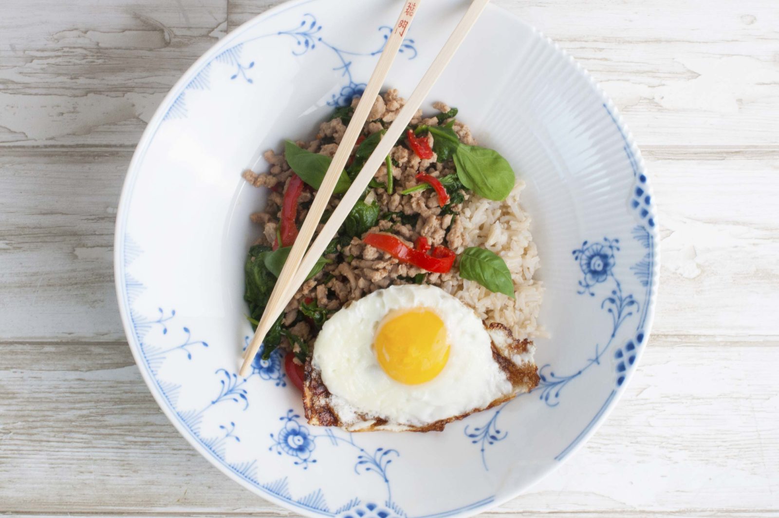 Pad Krapow - Thai classic with flash fried pork mince