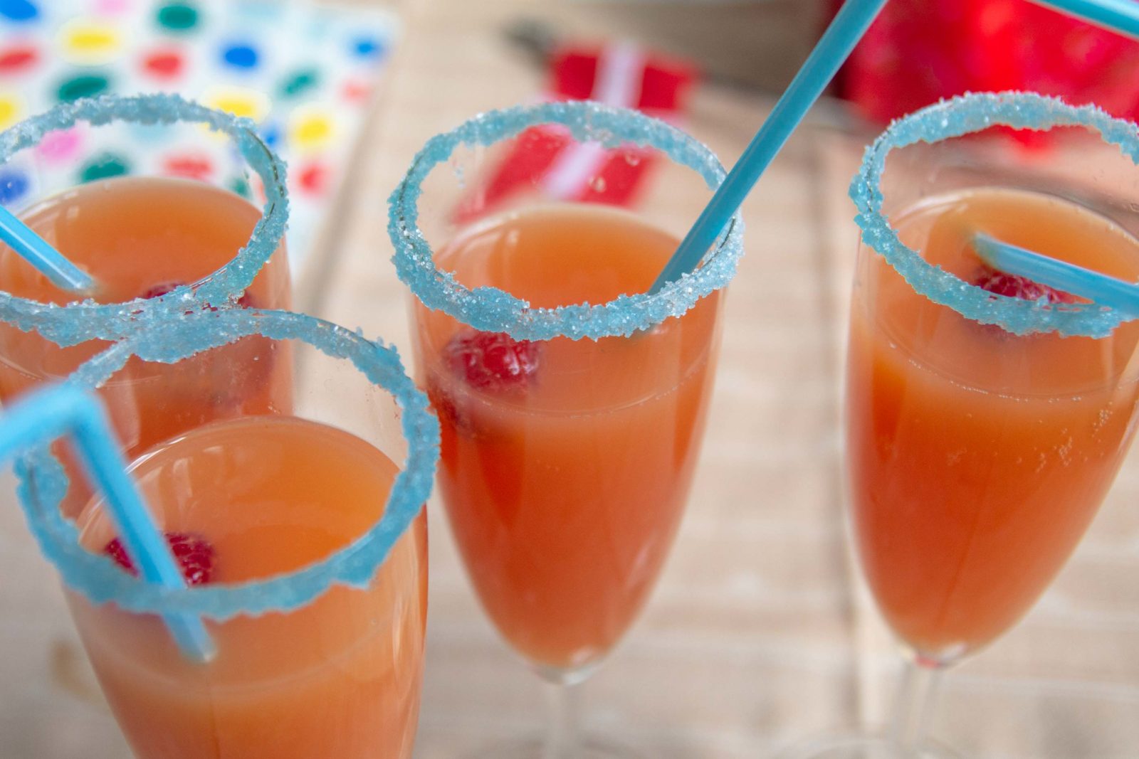 Raspberry and orange mocktail | Special occasion drink for kids